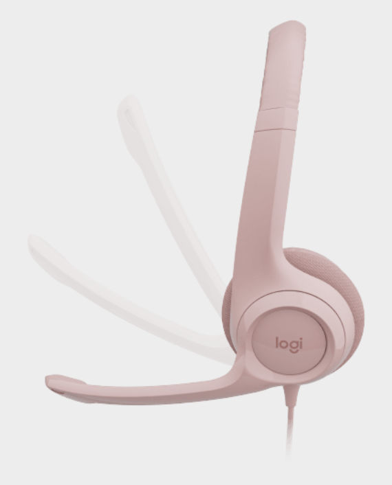 Buy Logitech H390 USB Computer Headset (Rose) in Qatar - AlaneesQatar.Qa