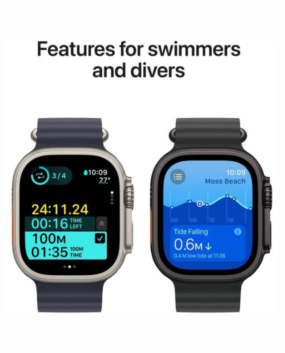 Buy Apple Watch Ultra 2 GPS + Cellular 49mm Black Titanium with Dark ...