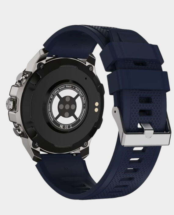 Buy Swiss Military Dom 5 Smart Watch (Silver Frame with Dark Blue ...