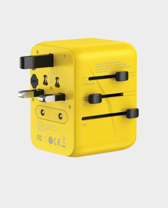 Buy Green Lion 12W Universal Travel Adapter (Yellow) in Qatar ...