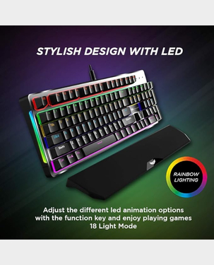 Buy Remson RM-K30 RGB Gaming Mechanical Wired Keyboard in Qatar ...