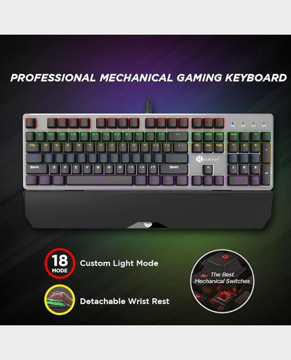 Buy Remson RM-K30 RGB Gaming Mechanical Wired Keyboard in Qatar ...