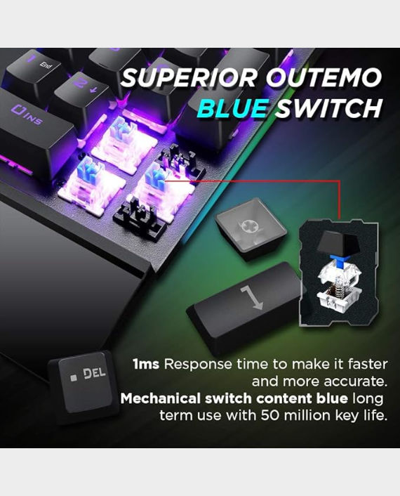 Buy Remson RM-K30 RGB Gaming Mechanical Wired Keyboard in Qatar ...