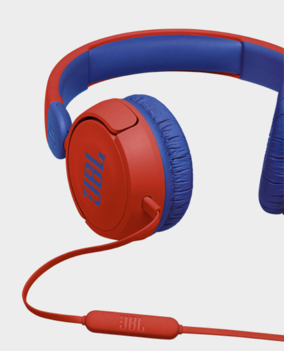 Buy JBL JR310 Kids Over-Ear Headphone (Red) in Qatar - AlaneesQatar.Qa