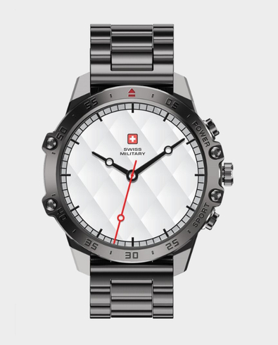 Buy Swiss Military Dom 5 Smart Watch (Gun Metal) in Qatar - AlaneesQatar.Qa