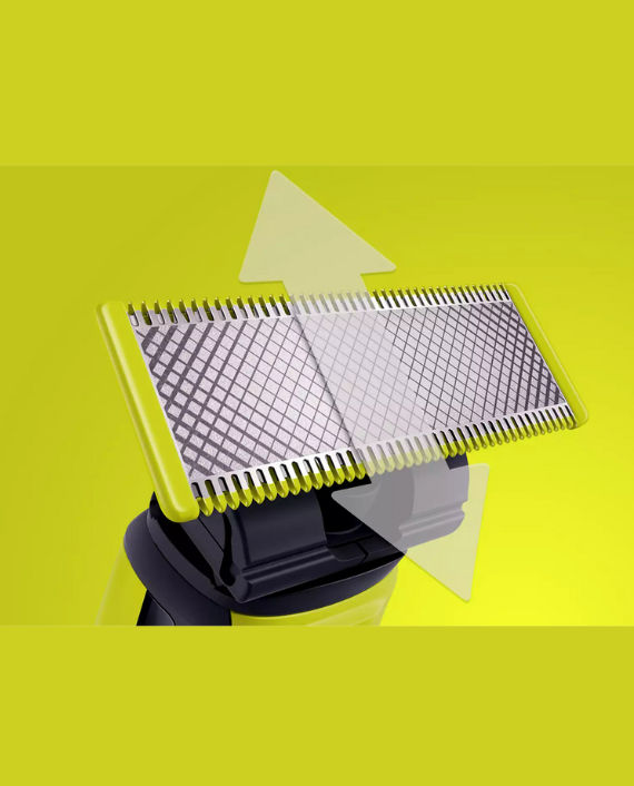 Buy Philips One Blade Hybrid Replacement Pack Face | Dual-sided cutting ...
