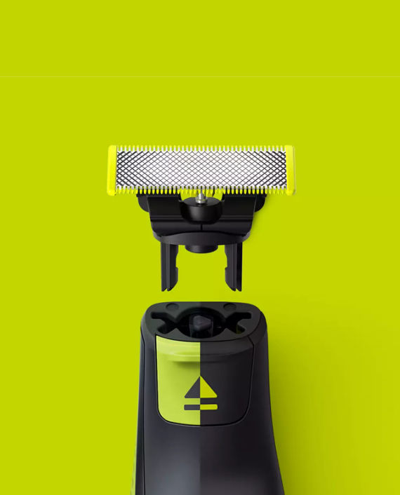 Buy Philips One Blade Hybrid Replacement Pack Face | Dual-sided cutting ...