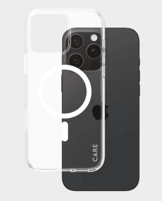Buy CARE by PanzerGlass Flagship White MagSafe Case for iPhone 16 Pro Max (Transparent) in Qatar ...