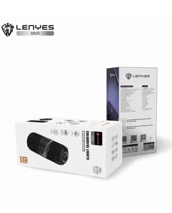 Buy LENYES S825 Portable Wireless Speaker (20W, lPX6, RGB, Black) in ...