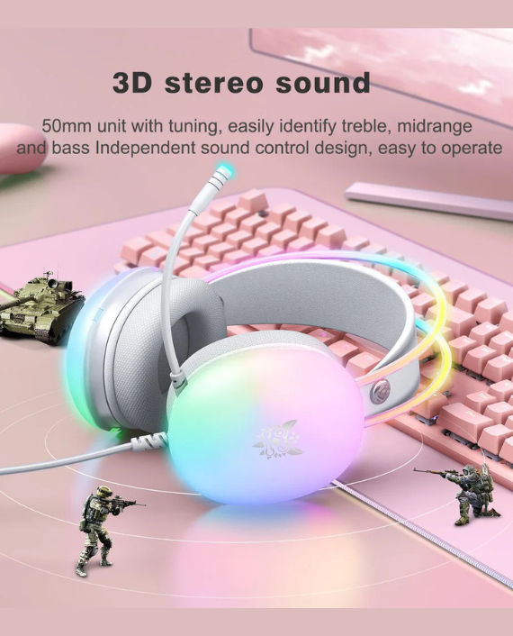 Buy Onikuma X25 RGB Wired Gaming Headset in Qatar - AlaneesQatar.Qa