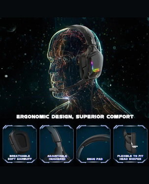 Buy Onikuma K20 RGB Wired Gaming Headset in Qatar - AlaneesQatar.Qa