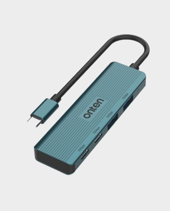 Buy Onten 5 In 2 USB 3.2 Gen 2 4-Port 10G Hub | OTN-UCA612+ (Pine Green ...