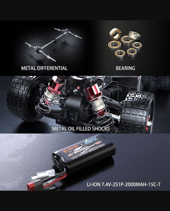 Buy MJX R/C 1/14 Hyper Go Brushless RC Hobby Truck in Qatar ...