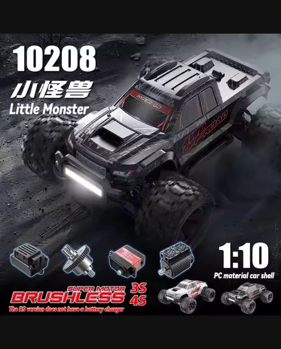 Buy MJX R/C 1/10 Brushless RC Hobby Truck (Black) in Qatar ...